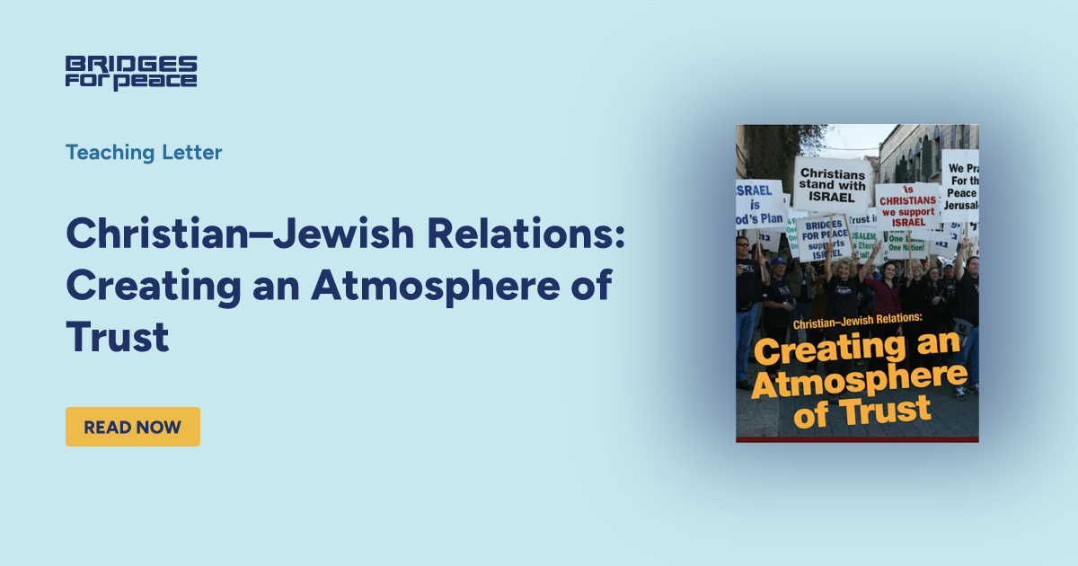 Christian–Jewish Relations: Creating an Atmosphere of Trust