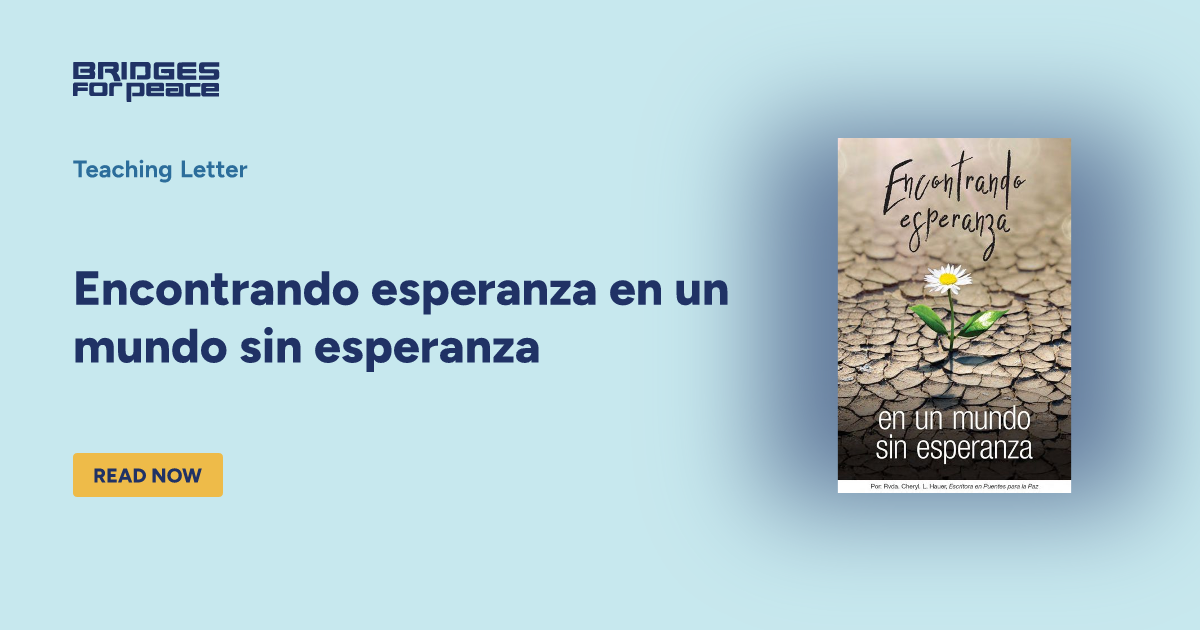 Encontrando esperanza en un mundo sin esperanza