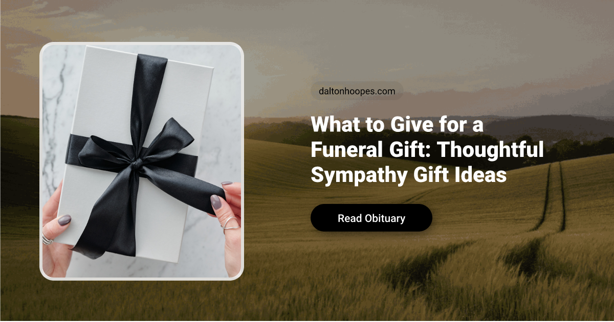 What to Give for a Funeral Gift | Dalton Hoopes Funeral Home