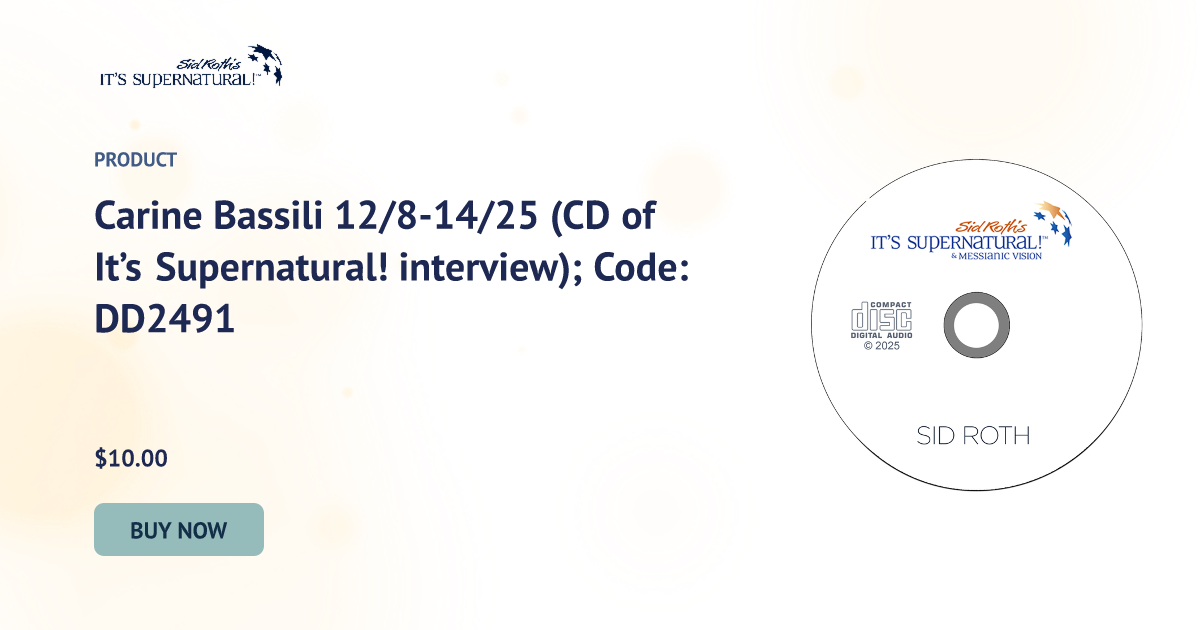 Carine Bassili 12/8-14/25 (CD of It’s Supernatural! interview); Code ...