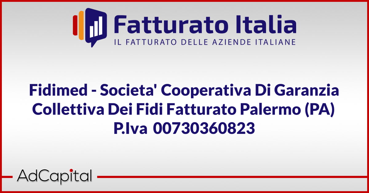Fidimed - Societa' Cooperativa Di Garanzia Collettiva Dei Fidi ...