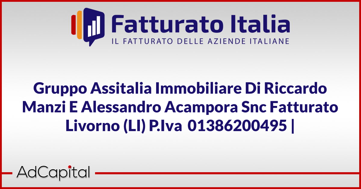 Gruppo Assitalia Immobiliare Di Riccardo Manzi E Alessandro Acampora ...