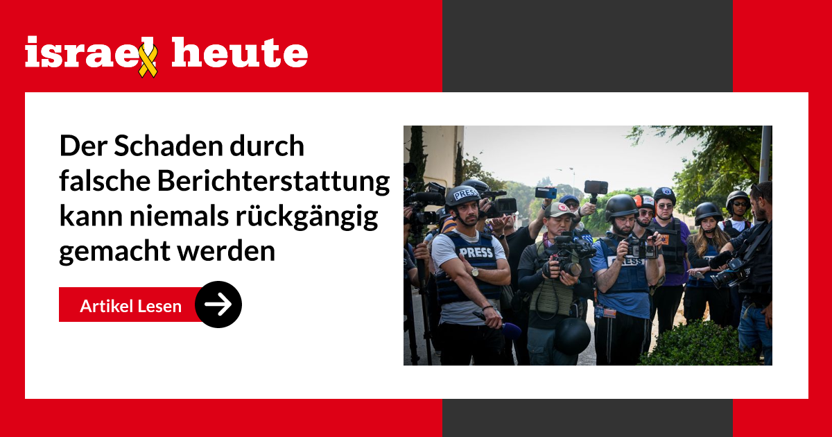 Der Schaden durch falsche Berichterstattung kann niemals rückgängig ...