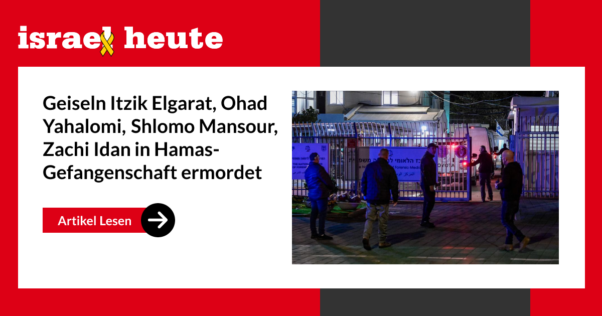 Geiseln Itzik Elgarat, Ohad Yahalomi, Shlomo Mansour, Zachi Idan in ...
