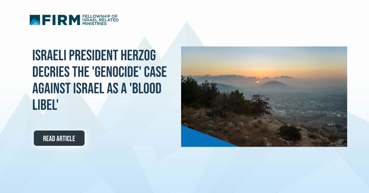 Israeli President Herzog decries the 'genocide' case against Israel as ...