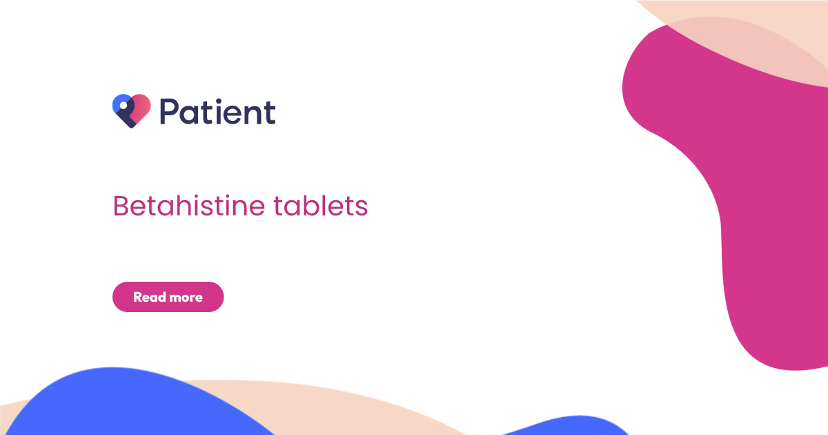 Betahistine information. Betahistine side effects