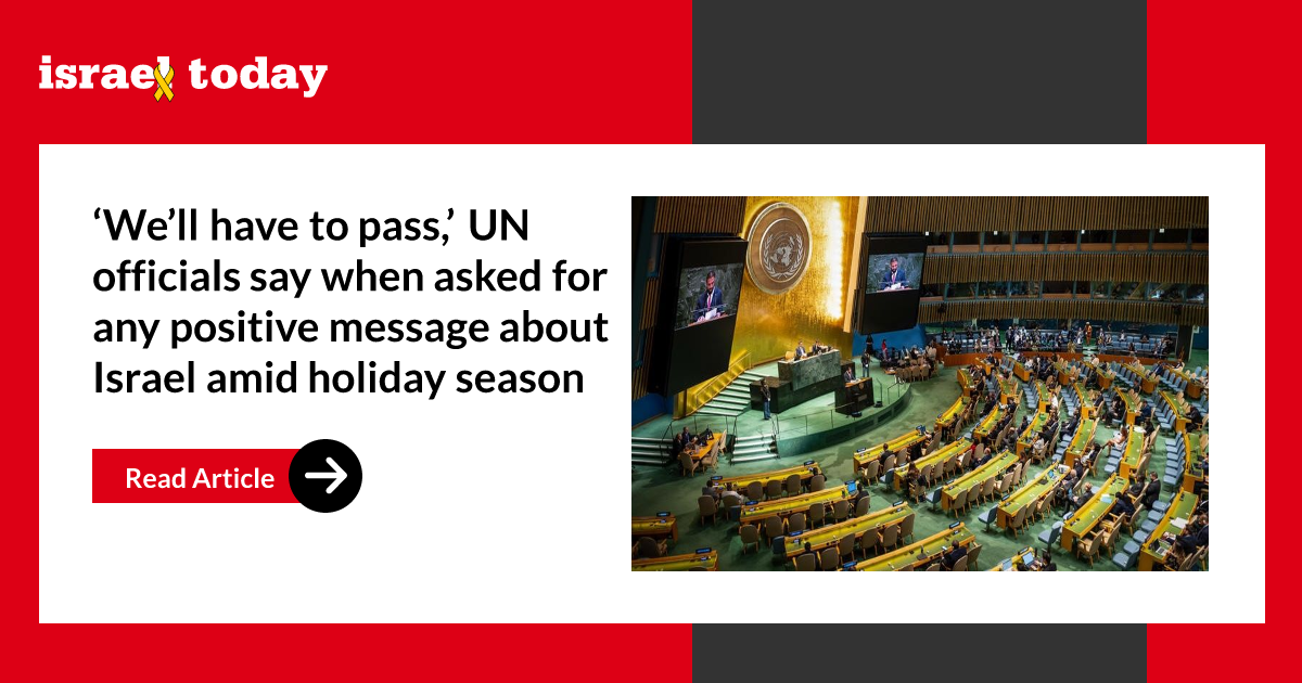 ‘We’ll have to pass,’ UN officials say when asked for any positive ...