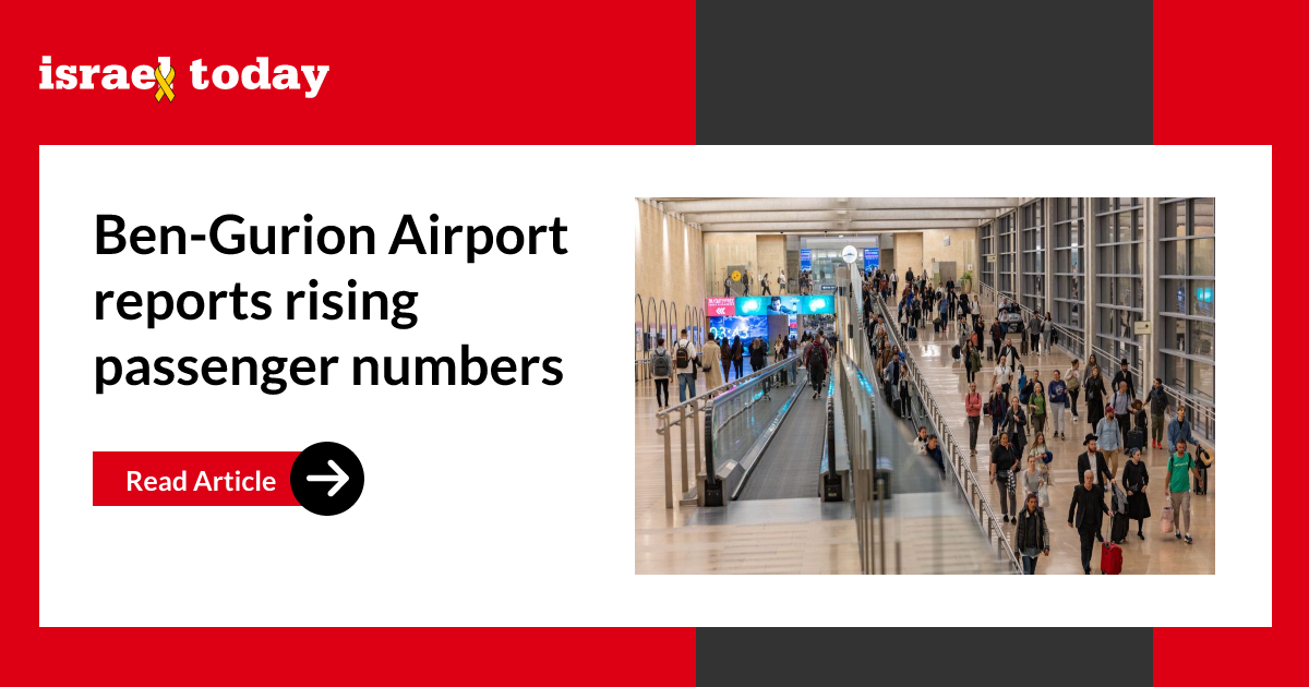 Ben-Gurion Airport reports rising passenger numbers - Israel Today