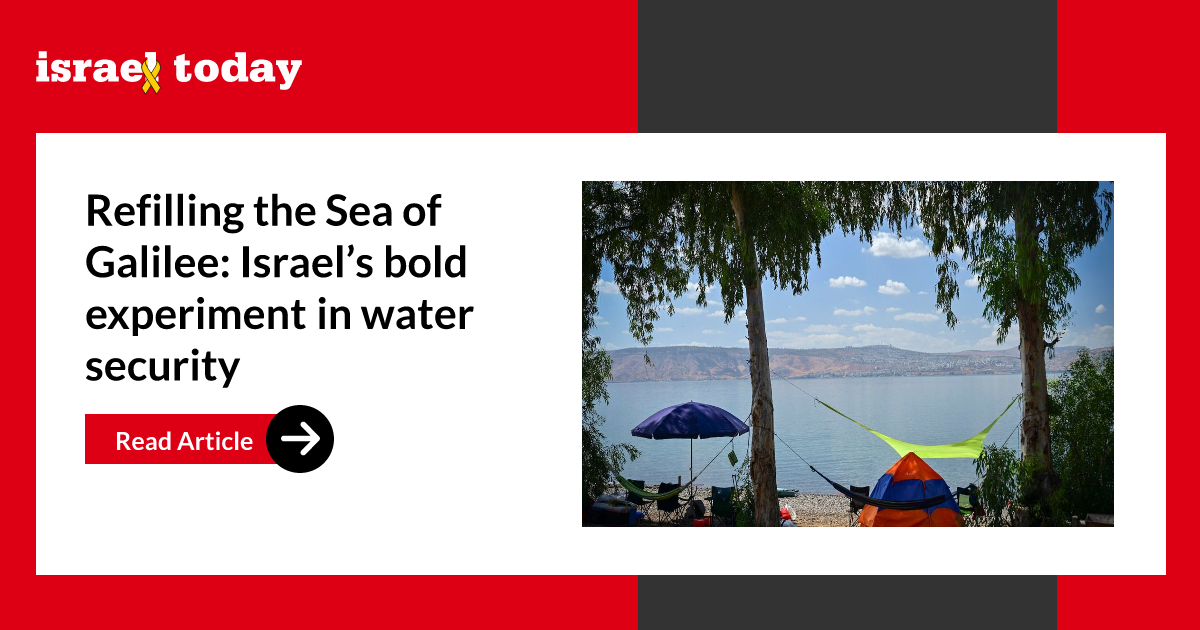 Refilling the Sea of Galilee: Israel’s bold experiment in water security