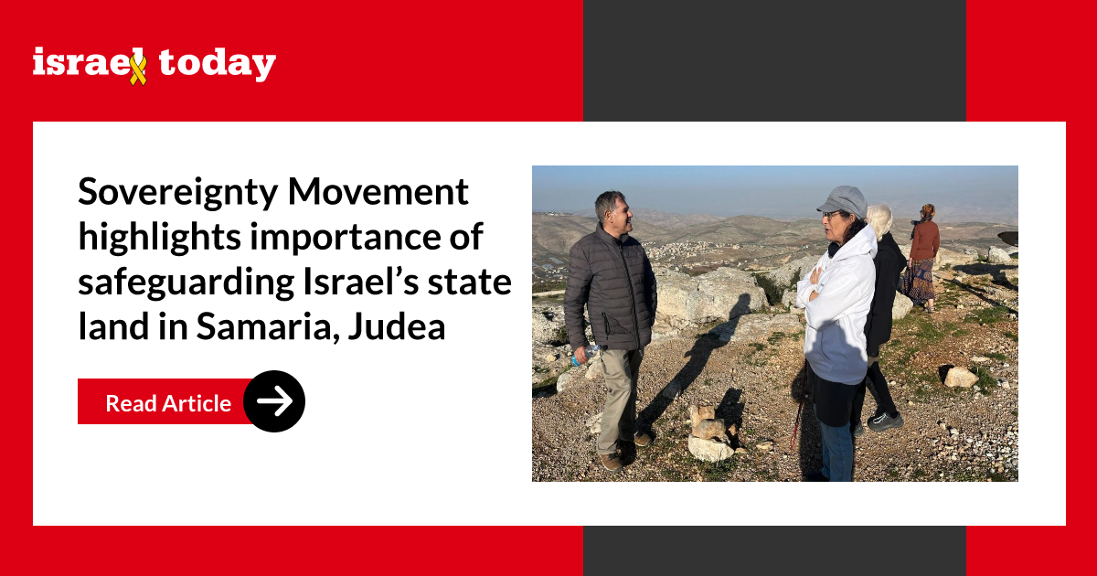 Sovereignty Movement highlights importance of safeguarding Israel’s ...
