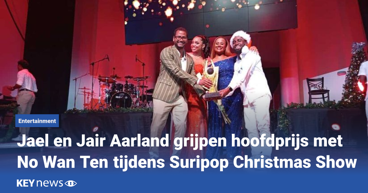 Jael en Jair Aarland grijpen hoofdprijs met No Wan Ten tijdens Suripop ...