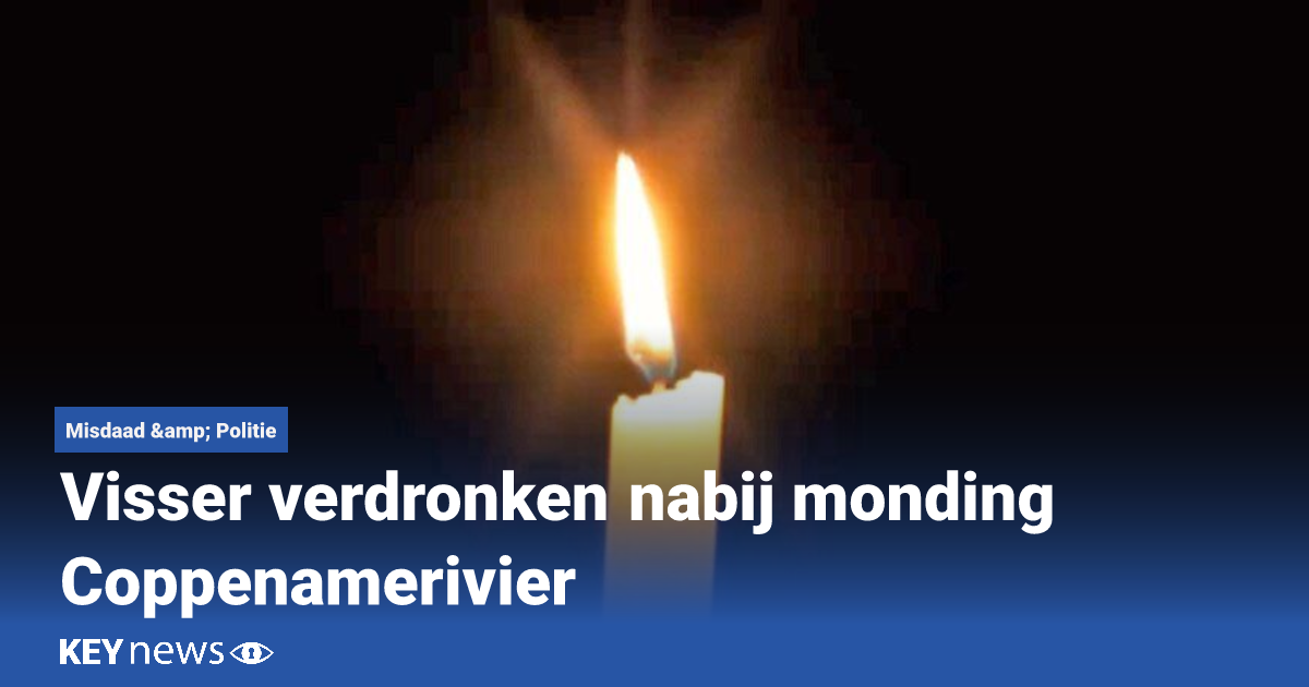 Visser verdronken nabij monding Coppenamerivier - KEY NEWS SURINAME