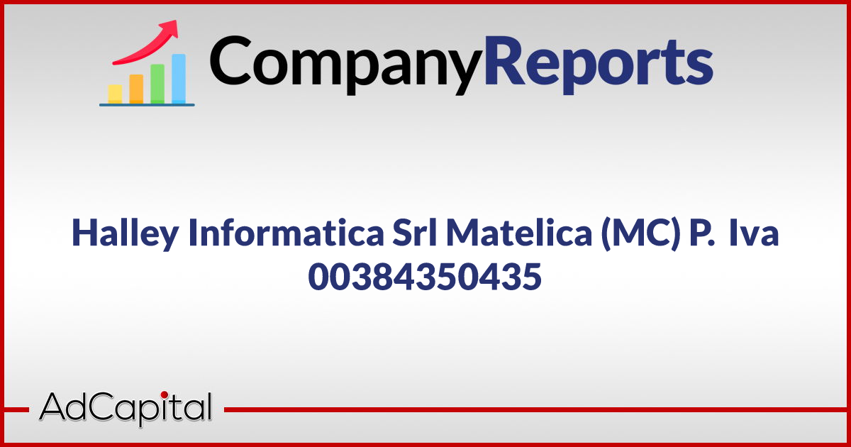 Halley Informatica Srl (MC) P. Iva 00384350435 – Fatturato, Bilancio e ...