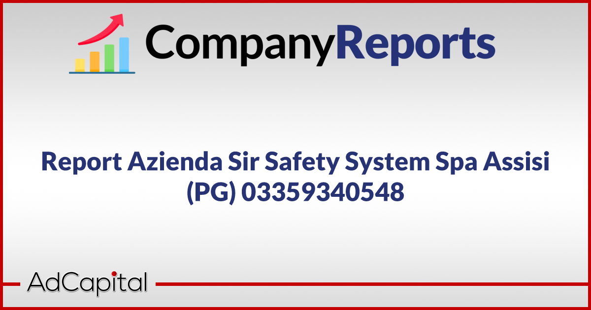 Report Azienda Sir Safety System Spa Assisi (PG) 03359340548