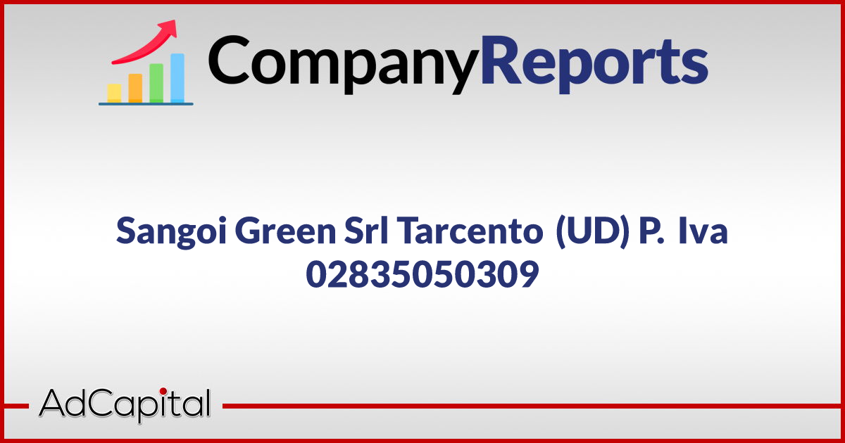 Sangoi Green Srl (UD) Fatturato P. Iva 02835050309