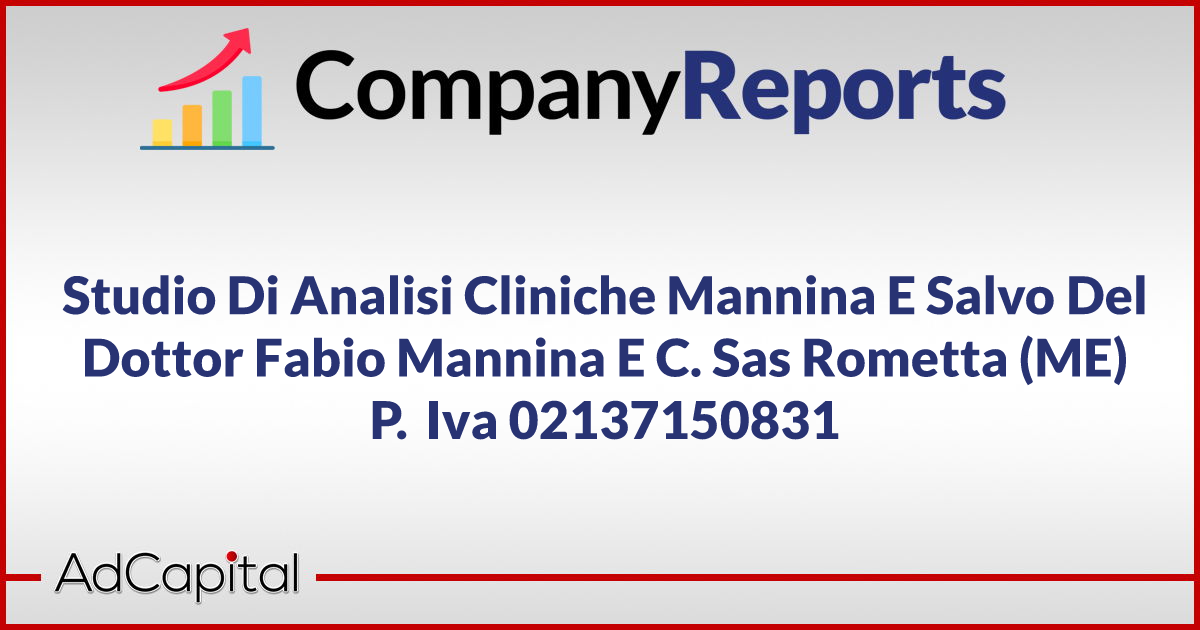 Studio Di Analisi Cliniche Mannina E Salvo Del Dottor Fabio Mannina E C ...